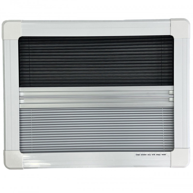 Top Hinged Campervan Window with Black Out Blind & Fly Net