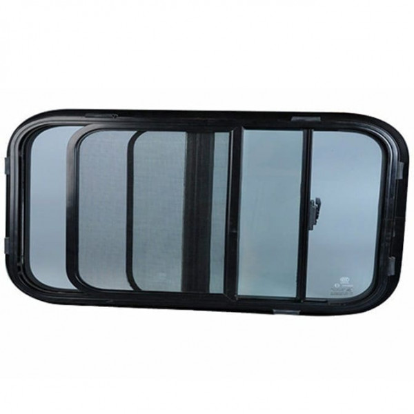Sliding Cassette Window with Black out Blinds and Fly Net Screens ...