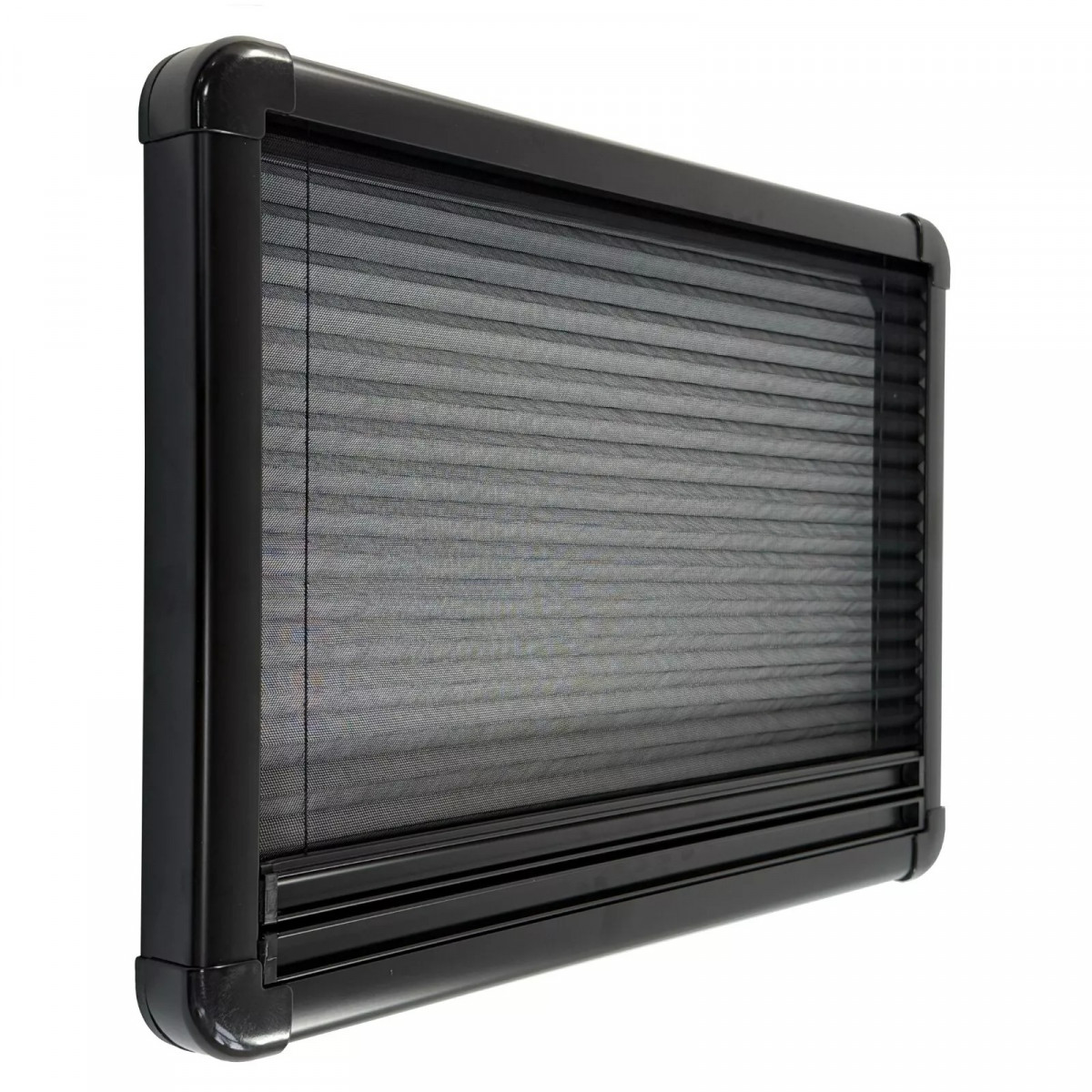 Cassette Campervan Blinds with Blackout Blind & Fly Screen | Black ...
