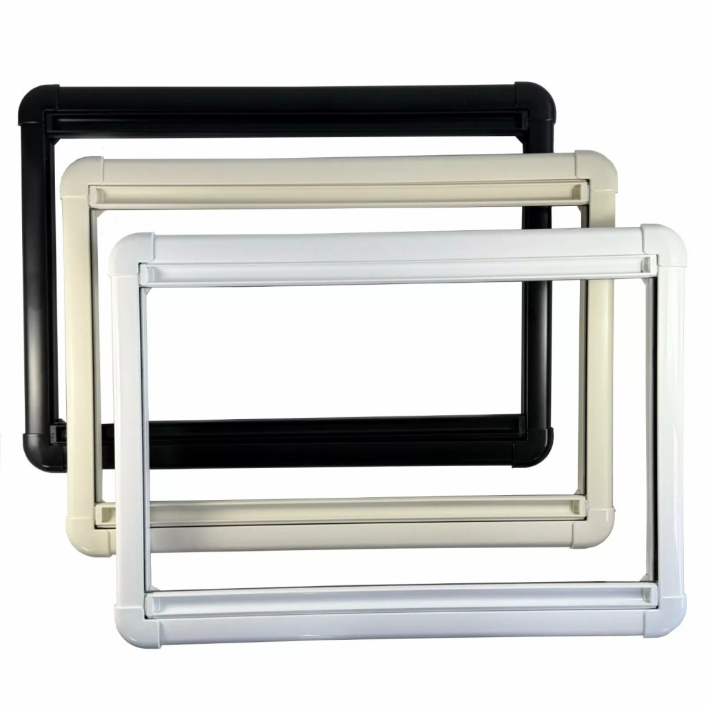 Cassette Campervan Blinds with Blackout Blind & Fly Screen | Black ...