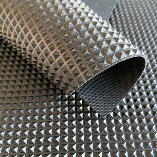 Pyramid Rubber Matting Roll | Spiked Rubber Flooring Mat