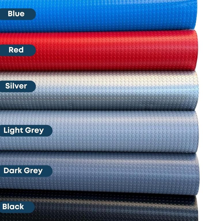 Coin PVC Matting Roll - Round Stud Vinyl Flooring | Shield Autocare