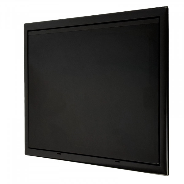 Tinted Flat Camper Van Window with Black Built In Blind & Flynet